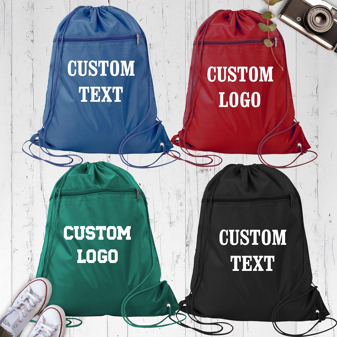 Custom Logo Backpack Personalized Text Sport Bag, Create Your Bag ...