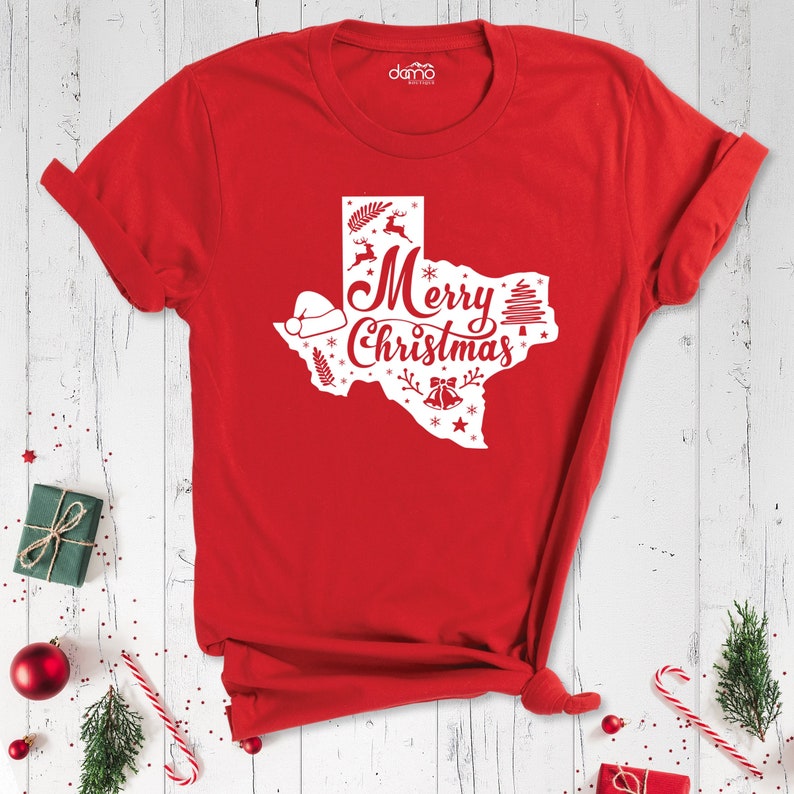 Texas Christmas Tee, Christmas in Texas Shirt, Texmas Shirt, Texas ...