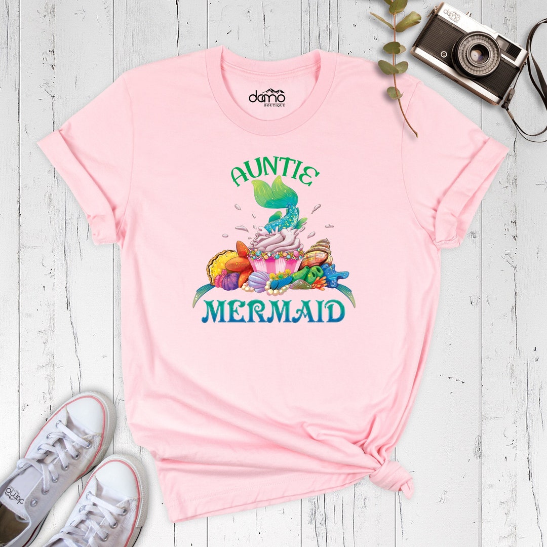 Mermaid Shirt, Mermaid Party Shirt, Mermaid Aunt Shirt, Mermaid Party T ...