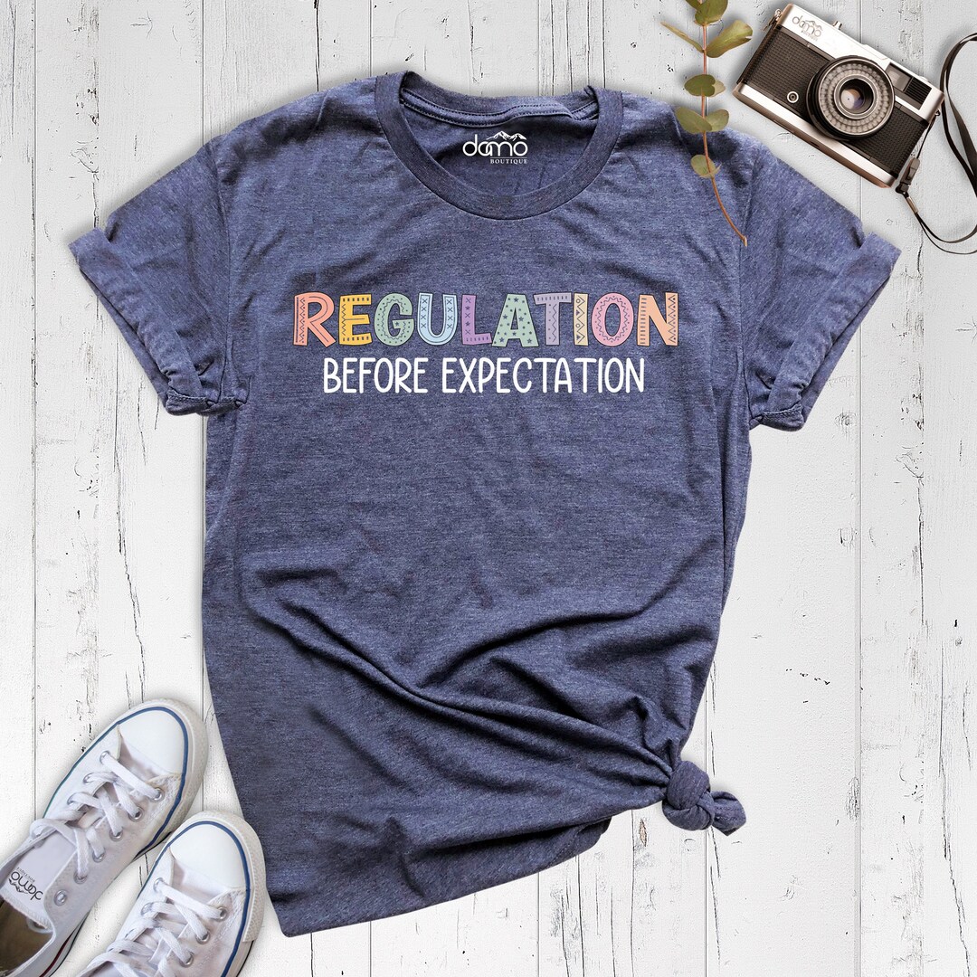 Regulation Before Expectation T-shirt, Autism Shirt, Special Education Shirt, Autism Awareness ...