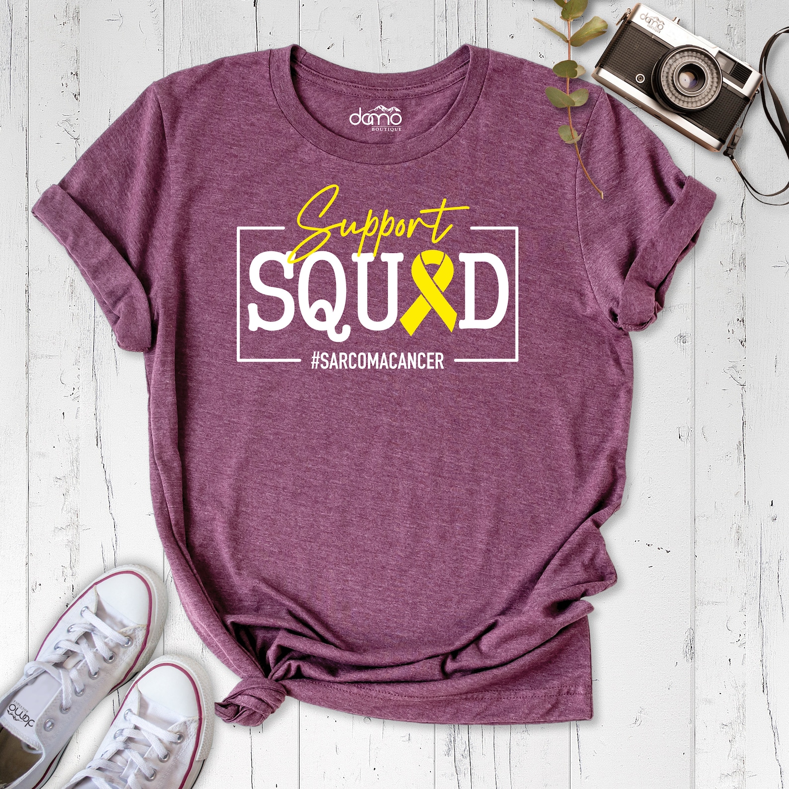Sarcoma Cancer Shirt, Support Squad Sarcoma Cancer Awareness Tshirt ...