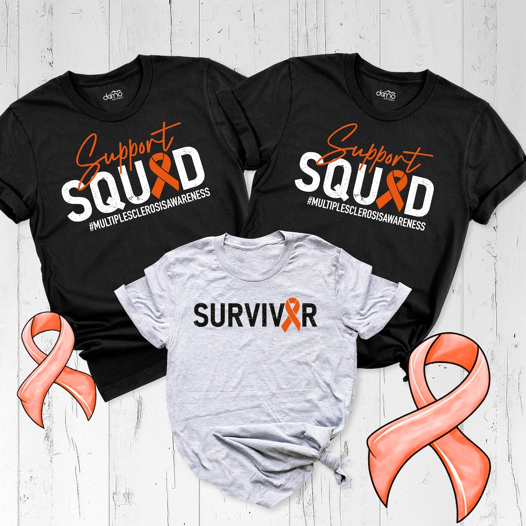 MS Support Squad Shirt, Multiple Sclerosis Tshirt, MS Awareness Tee ...