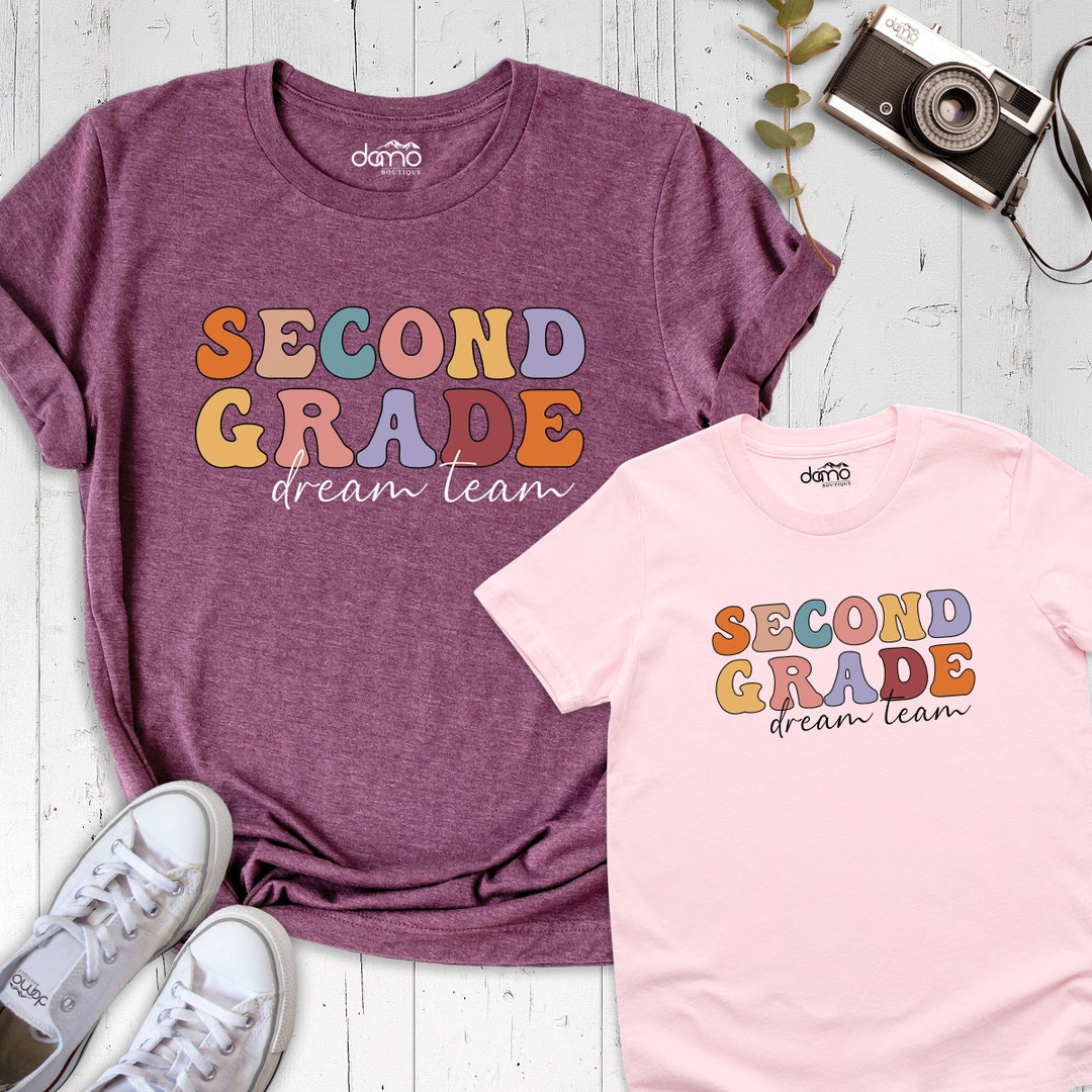 Second Grade Teacher T-shirt, Dream Team Teacher Shirt, 2nd Grade ...