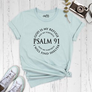 PSALM 91 Shirt, Bible Verse Shirt, Christian Shirt, Religious Shirt ...