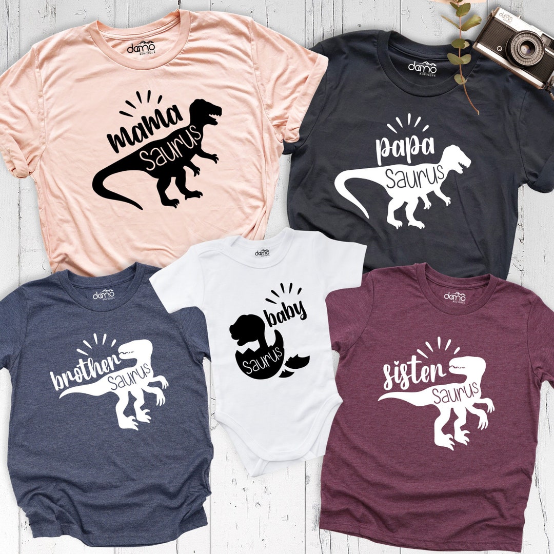 Custom Matching Saurus Family Tshirt, Birthday Dinosaur Shirt, Mama ...