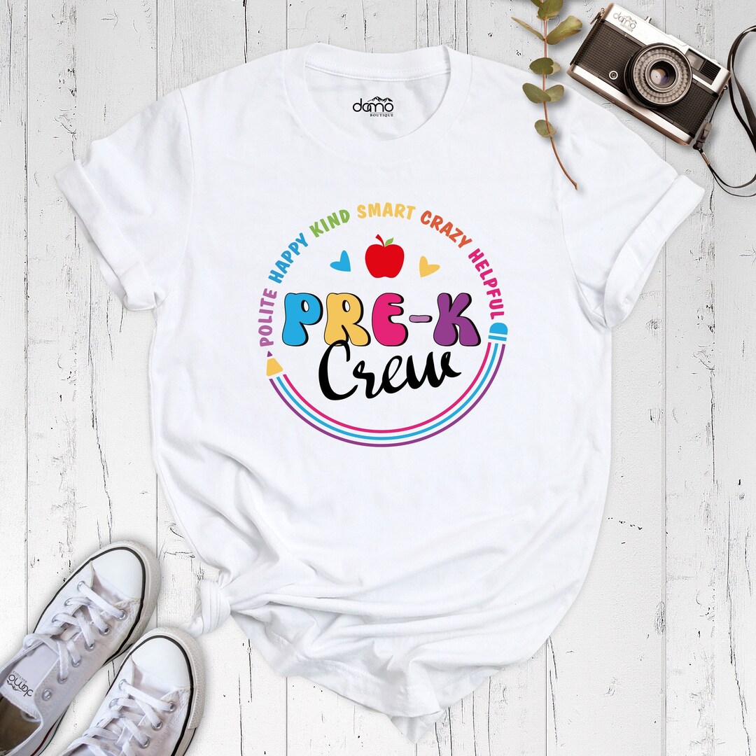 Pre-k Crew Shirt, Preschool Teacher Shirt, Elementary Teacher Shirt ...