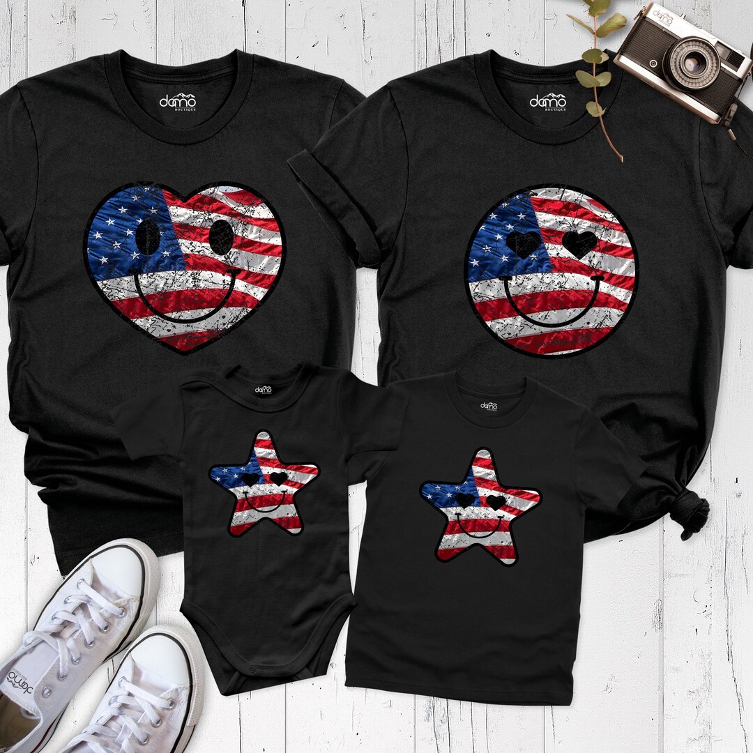 4th of July Family Matching Party Shirt, Funny Patriotic Family USA ...
