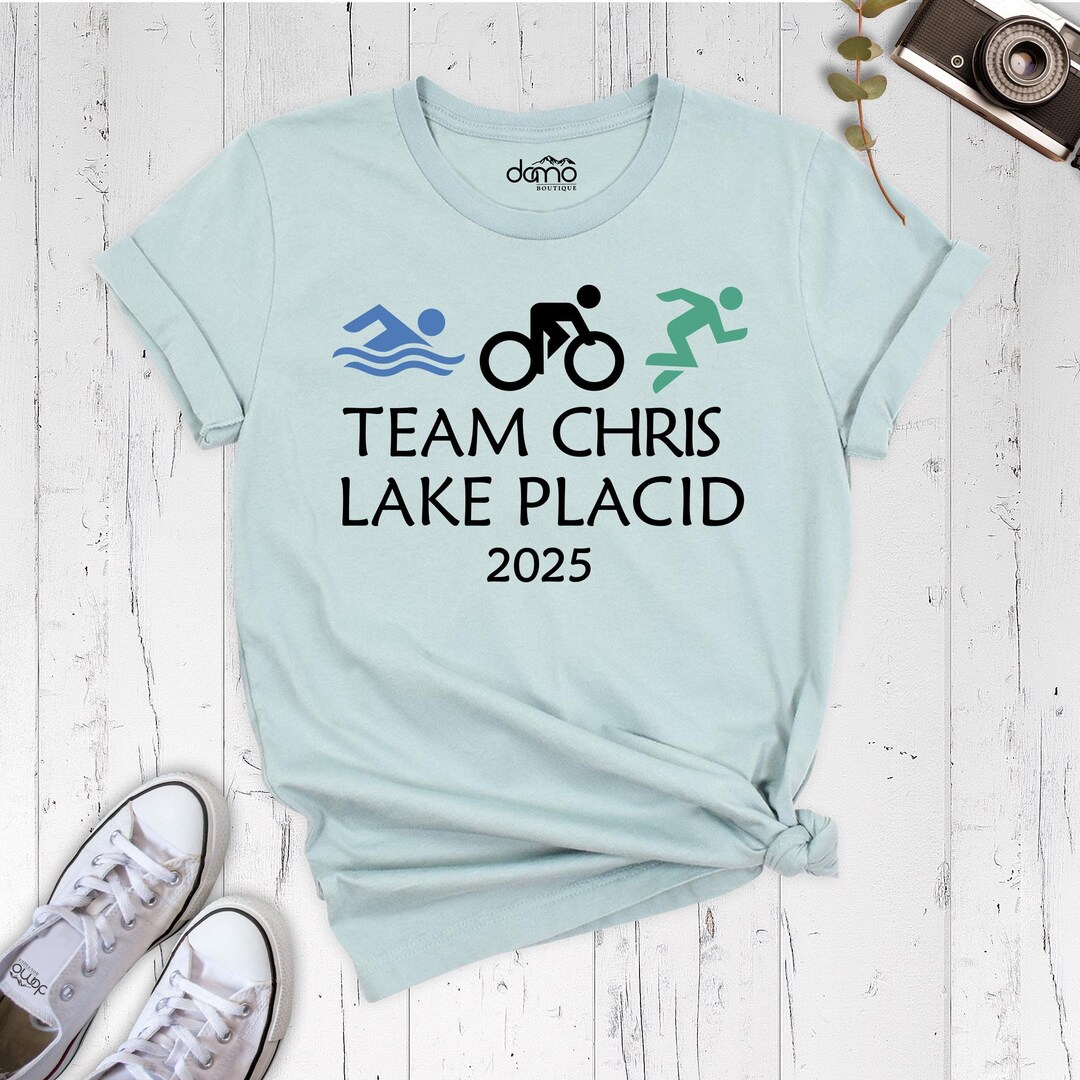 Custom Triathlon Crew Shirt Swim Bike Run Shirt, Triathlon Family Tee ...