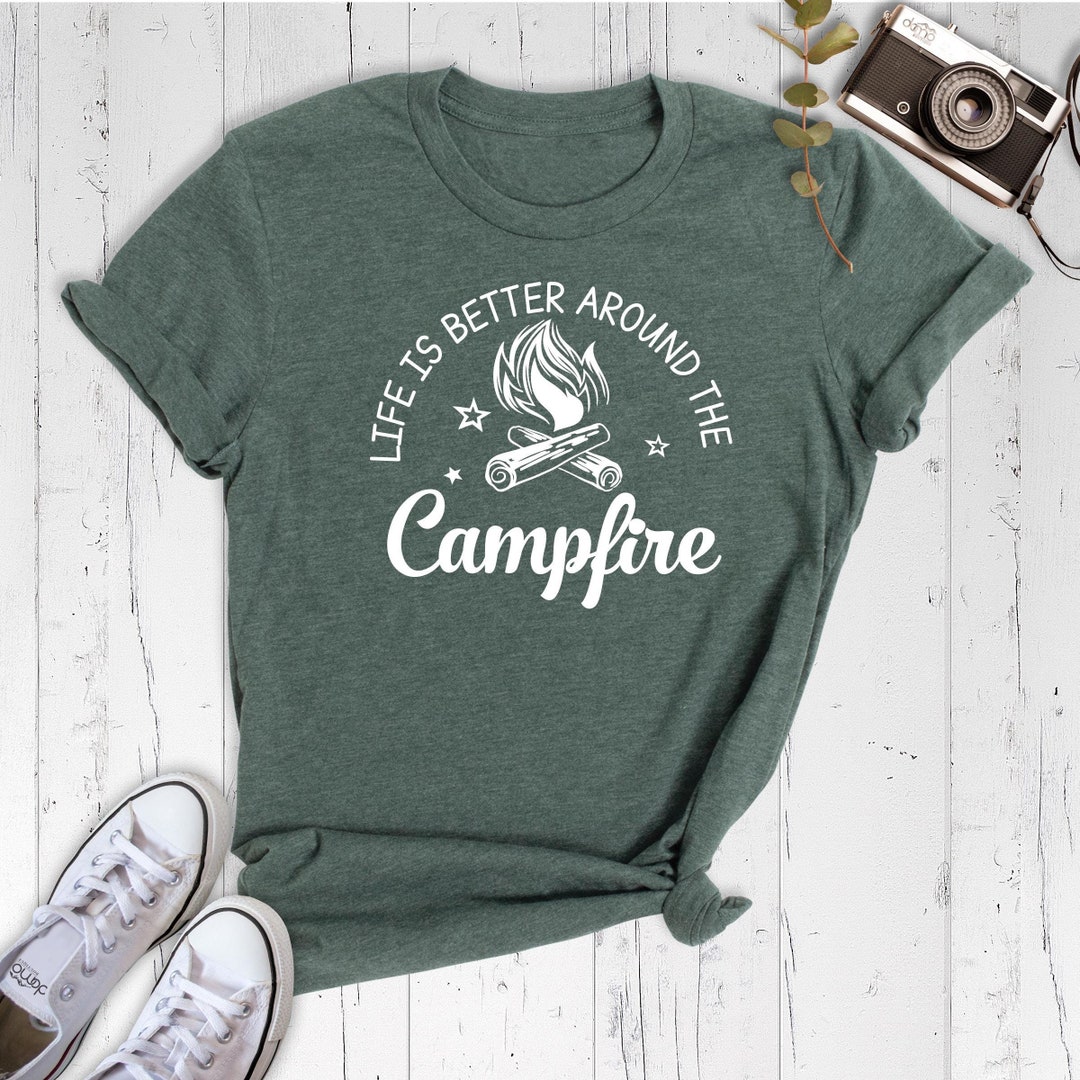 Camp Fire Shirt, Camping Shirt, Adventurer Shirt, Camp Life Shirt ...