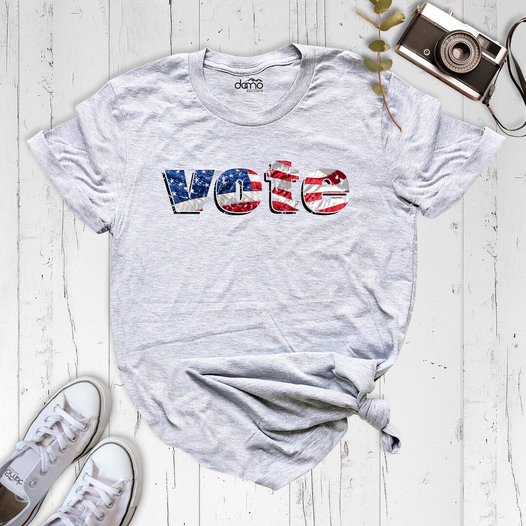 Vote Day American Flag Shirt, USA 2024 Election Voting Tshirt ...
