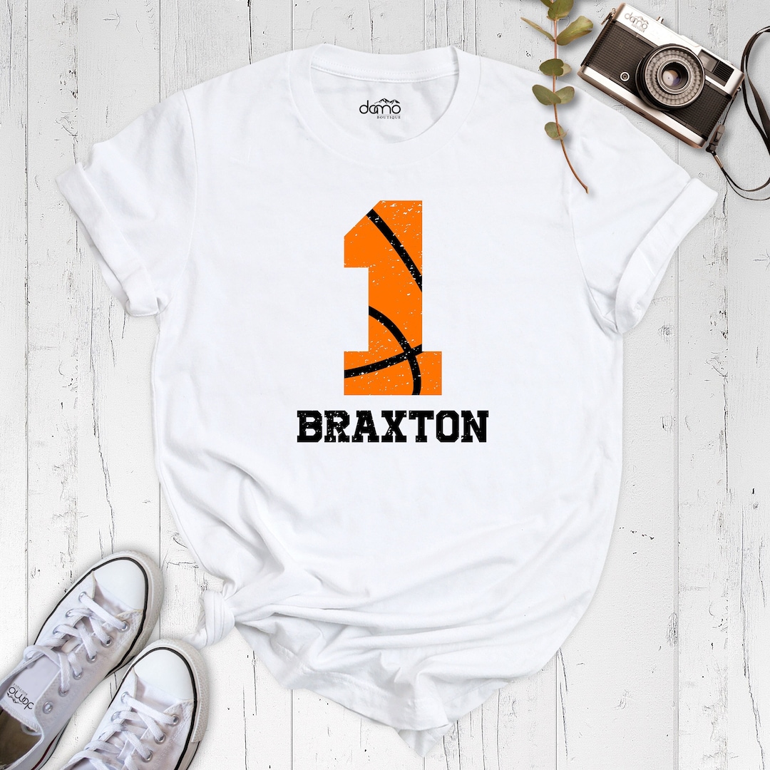 Custom Basketball Number Shirt, Basketball Birthday Shirt, Custom ...