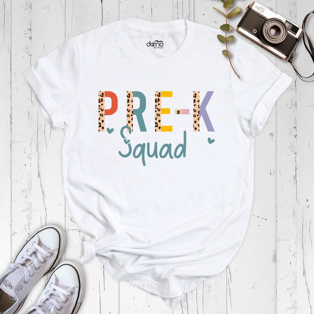 Pre-k Squad Shirt, Pre-k Teacher Shirt, Team Pre-k Shirt, Teacher ...