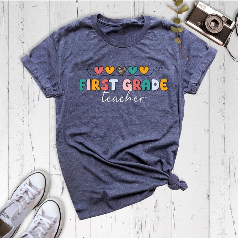 First Grade Teacher Shirt, First Day of School Tee, 1st Grade Teacher ...