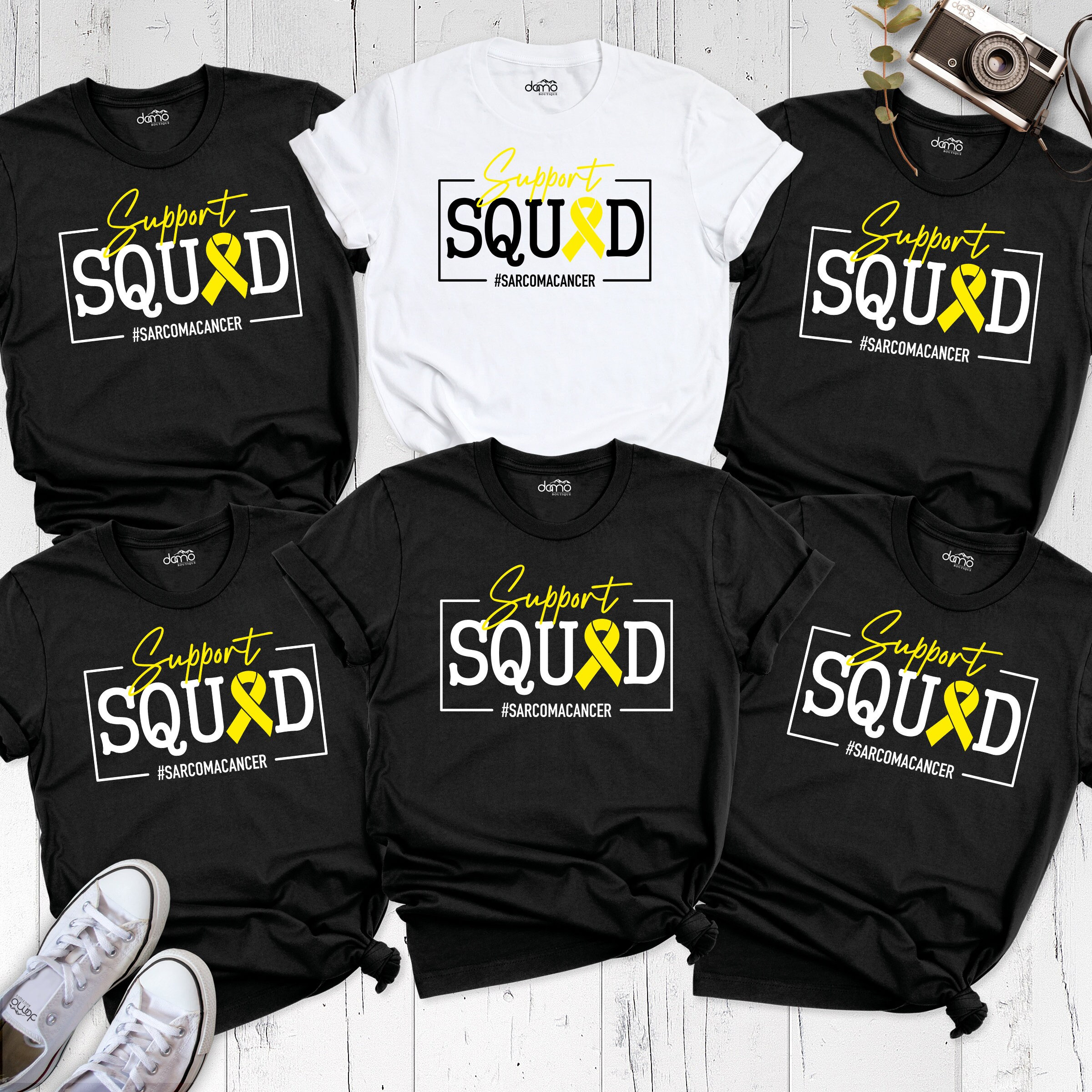 Sarcoma Cancer Shirt, Support Squad Sarcoma Cancer Awareness Tshirt ...