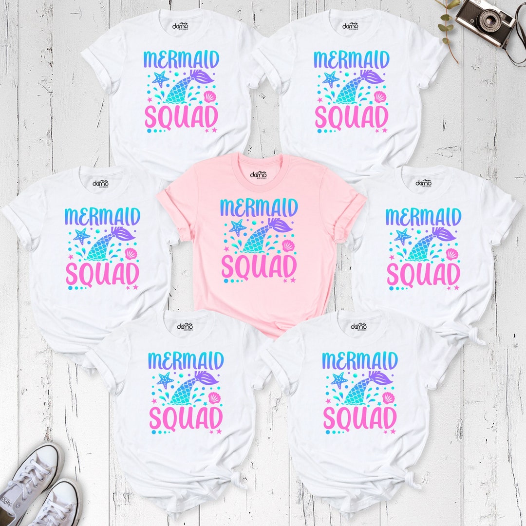 Mermaid Squad Shirt, Mermaid Party Shirt, Bachelorette Party Shirt ...