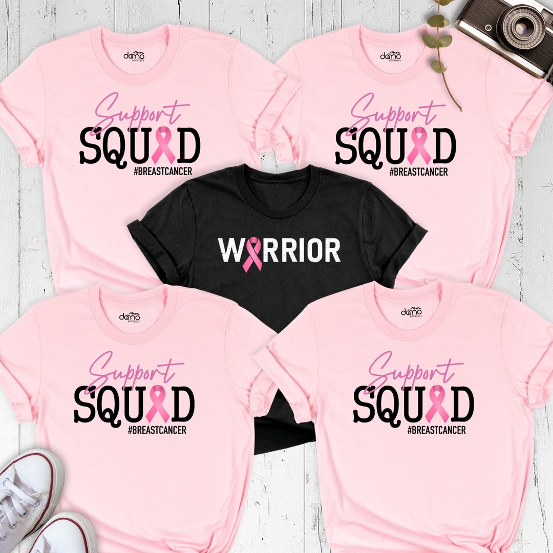 Breast Cancer Awareness Team Shirt, Support Squad Breast Cancer Shirt ...