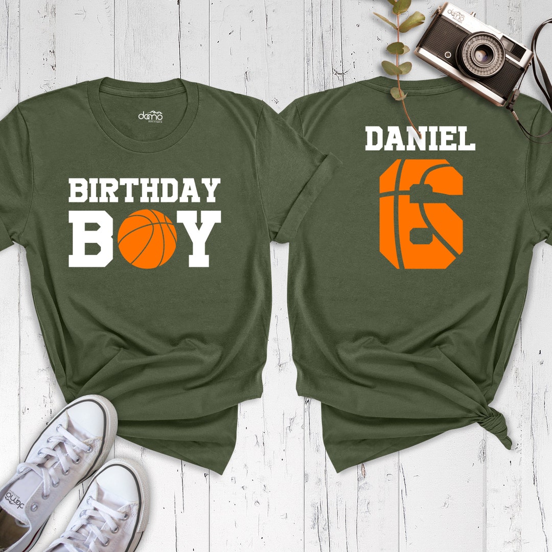Kids Toddler Birthday Shirt, Basketball Birthday Shirt, Custom Birthday ...
