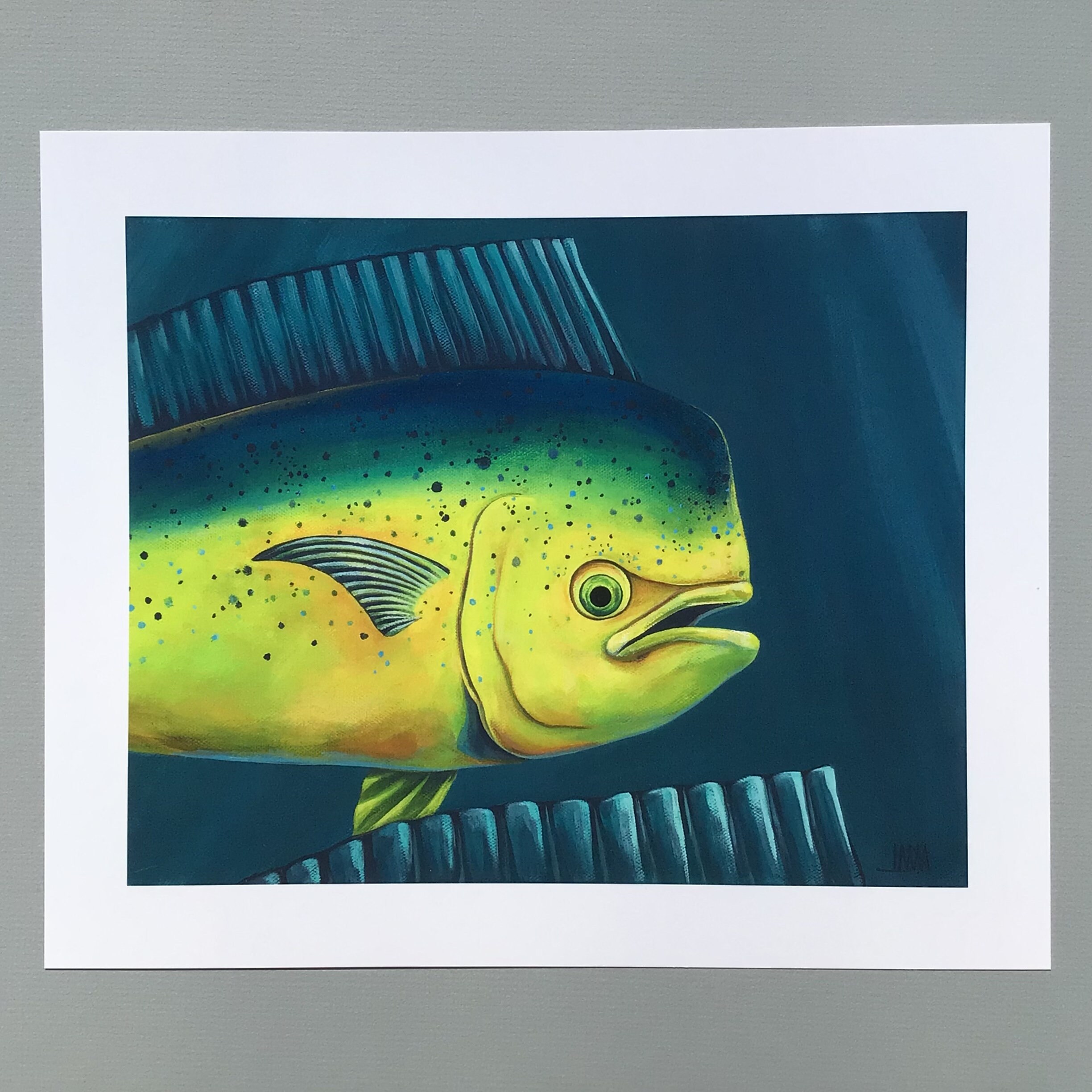 Mahi Mahi Painting Art Print 8 X 10 Inch Fish Artwork - Etsy