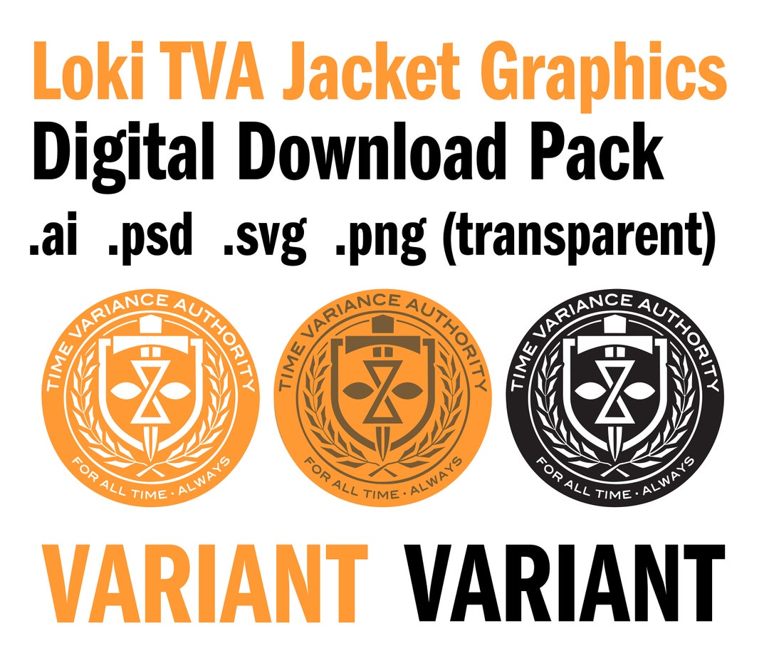 Loki Variant TVA Logo Jacket - Svg Ai Psd Png Digital Download Pack ...
