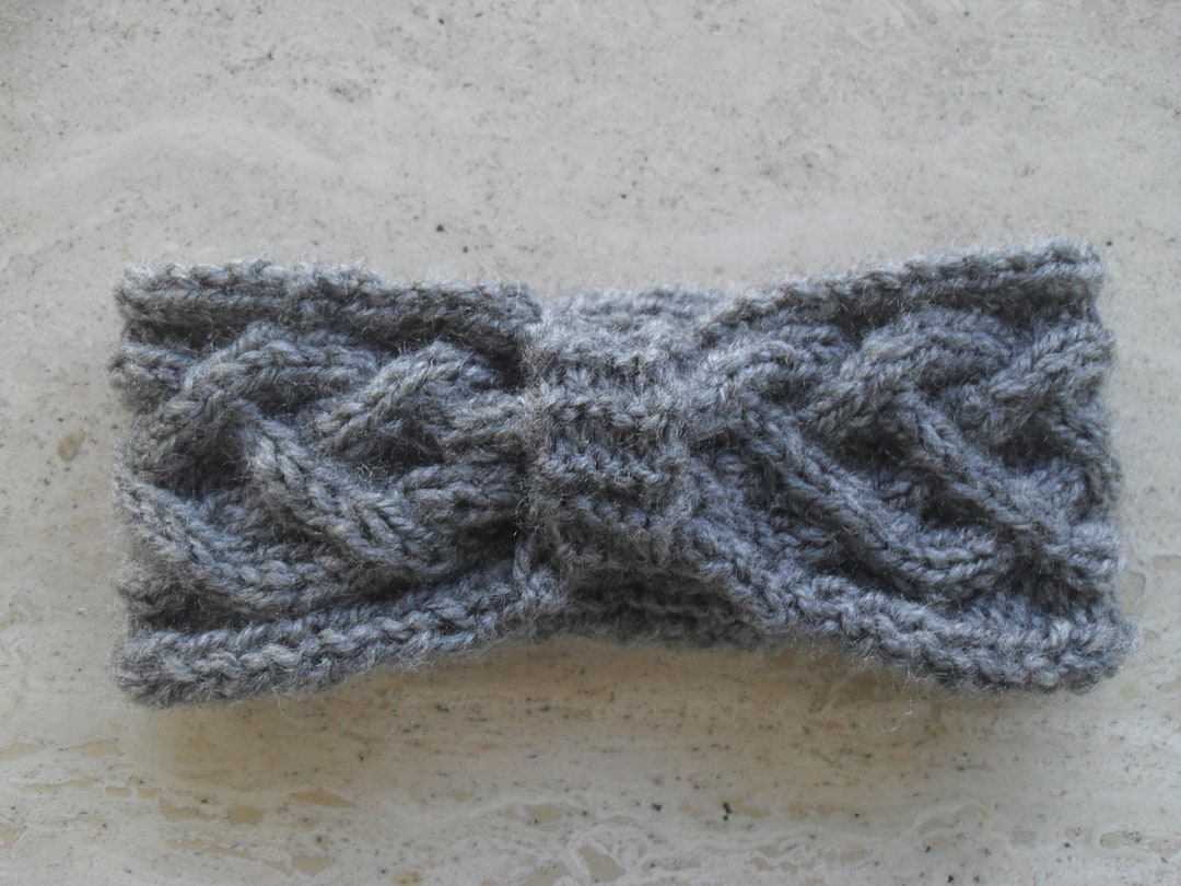 Instant Download Knitting Pattern Cable Head Band - Makes New Born to ...