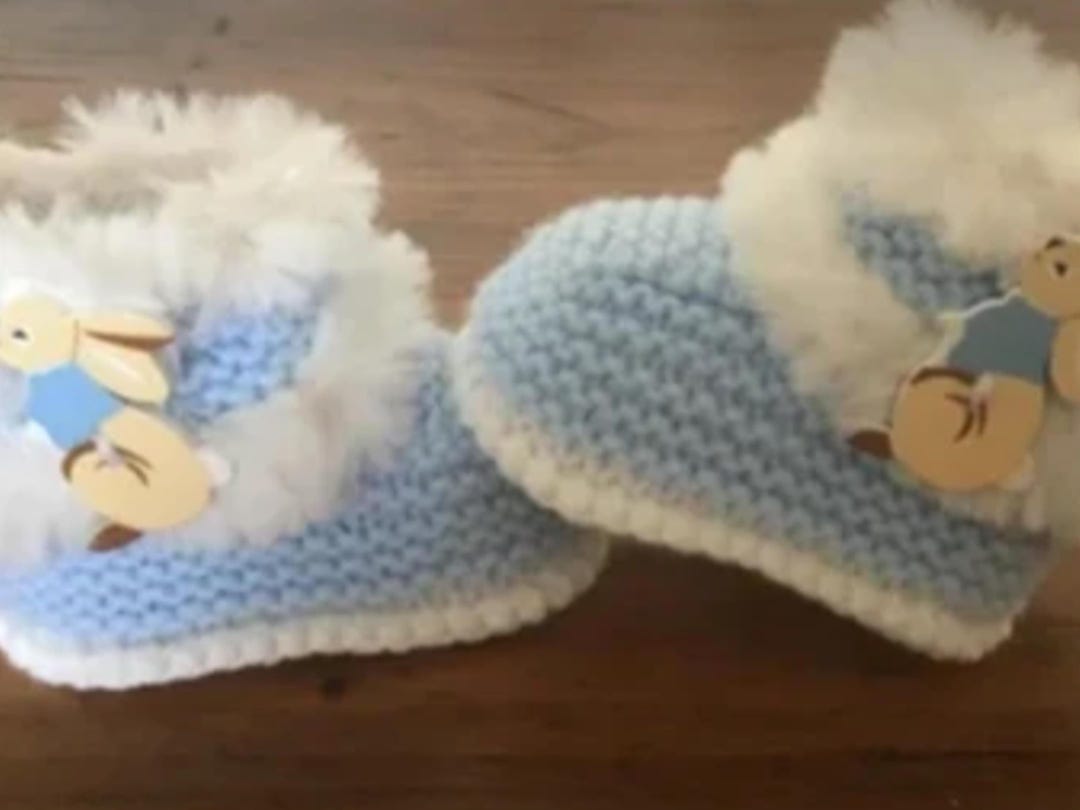 Knitting Pattern Instant Download Baby Boy Booties - Pattern Makes ...