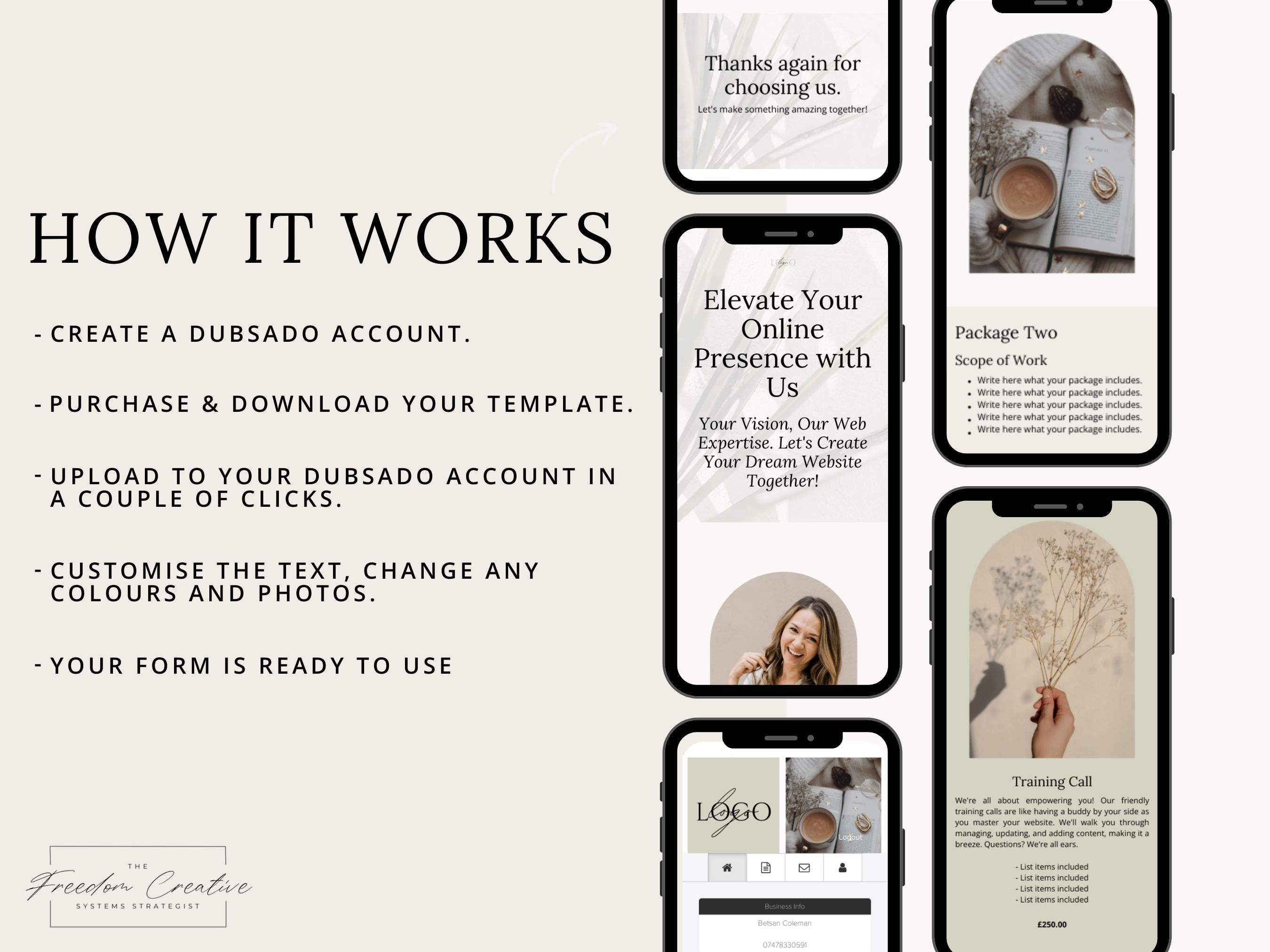 Dubsado One Click Template Bundle for Website Designers | CODE FREE ...