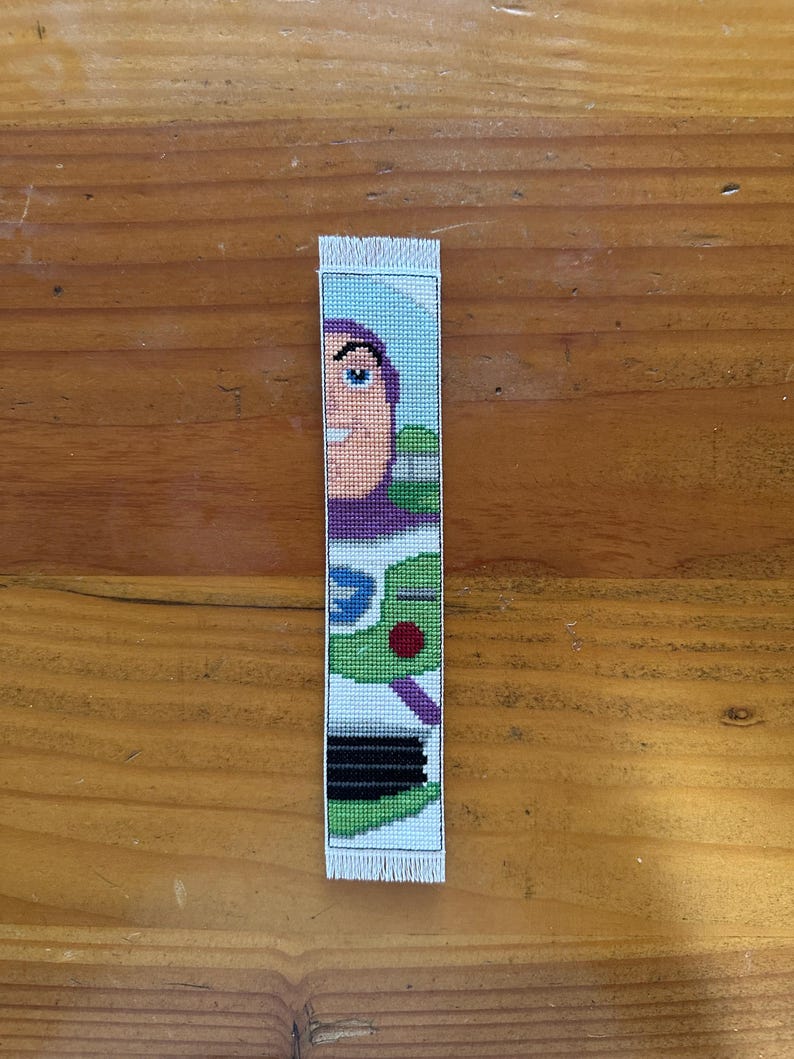 Buzz Lightyear Cross Stitch Bookmark - Etsy
