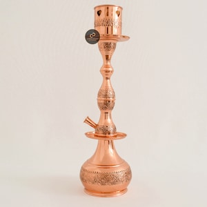Copper Hookah, Engraved Copper Shisha, Hand Carved Pure Copper Water ...