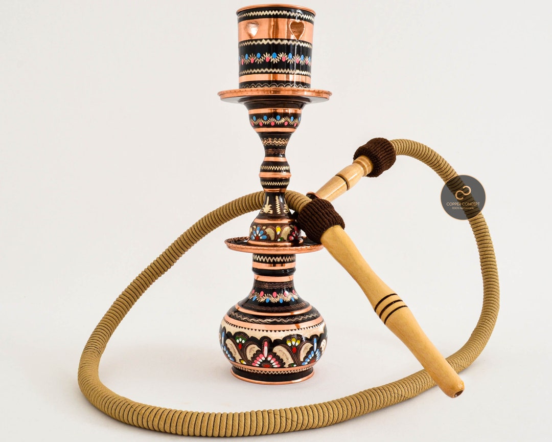 Copper Shisha, Engraved Copper Hookah, Hand Carved Pure Copper Water ...