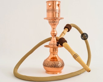 Copper Shisha, Engraved Copper Hookah, Hand Carved Pure Copper Water ...