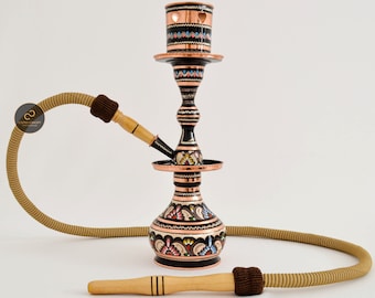 Copper Shisha, Engraved Copper Hookah, Hand Carved Pure Copper Water ...