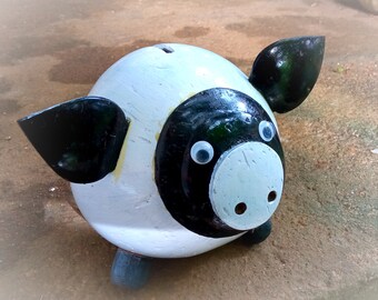 Coconut Shell Bank - Etsy