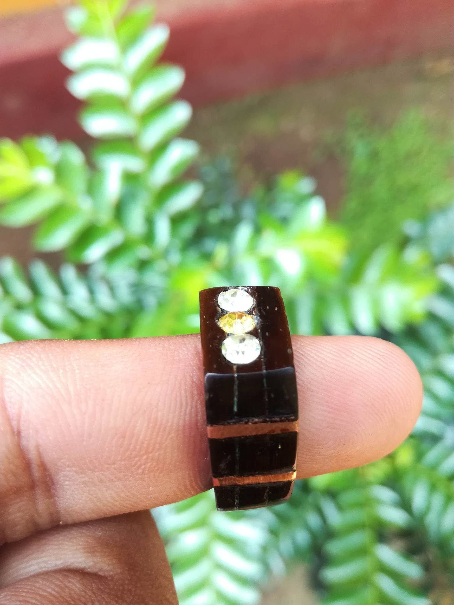 Hand Made Coconut Shell Ring Stone Fixed Coconut Shell Ring - Etsy