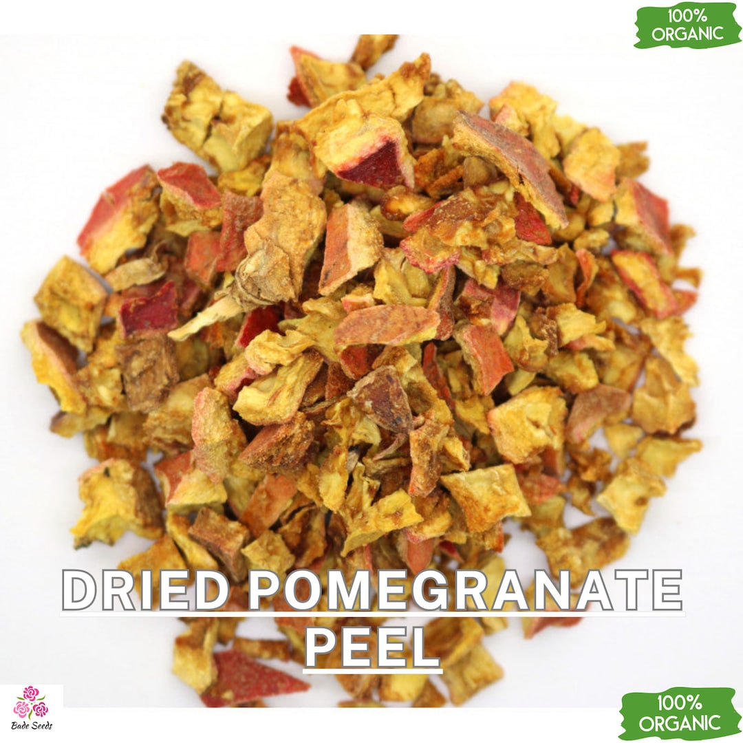 Organic Natural Dried Pomegranate Peel - , 6 Oz- 180 Gr Perfect for ...