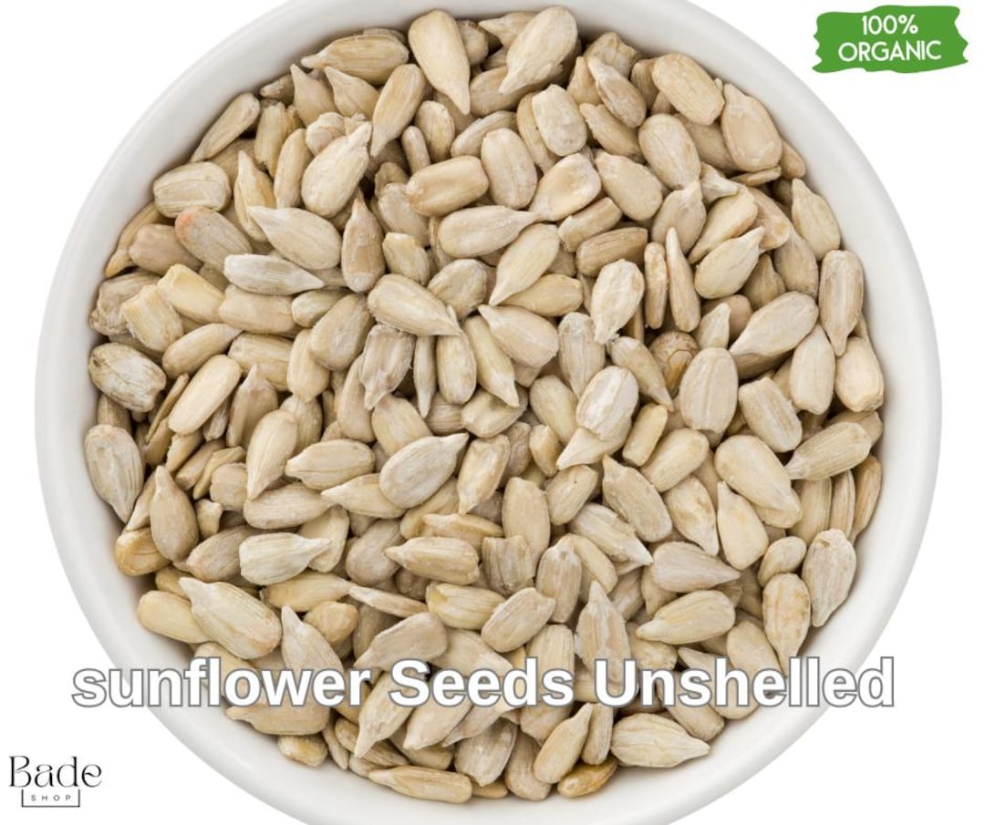 Organic Premium Raw Sunflower Seeds Unshelled - 5 Oz 150 Gr | Healthy ...