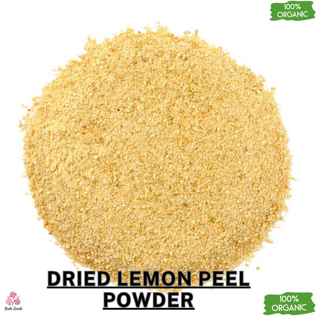 Organic Natural Lemon Peels Powder - Citrus Limon - , 6 Oz- 180 Gr ...