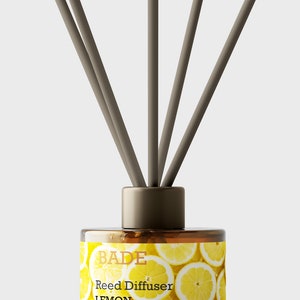 Lemon Reed Diffuser, Lemon Fragrance Oil ,oom Fragrance With Bamboo Stick 110 Ml - Etsy