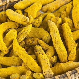 100% Organic Whole Turmeric Root - Curcuma Longa, 6 Oz (180g), Natural ...