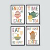 Kitchen Print Art for Kitchen colourful Kitchen Wall Art Food Lover's ...