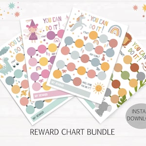 Reward Chart Bundle - Four Reward Charts for All the Family - Children ...