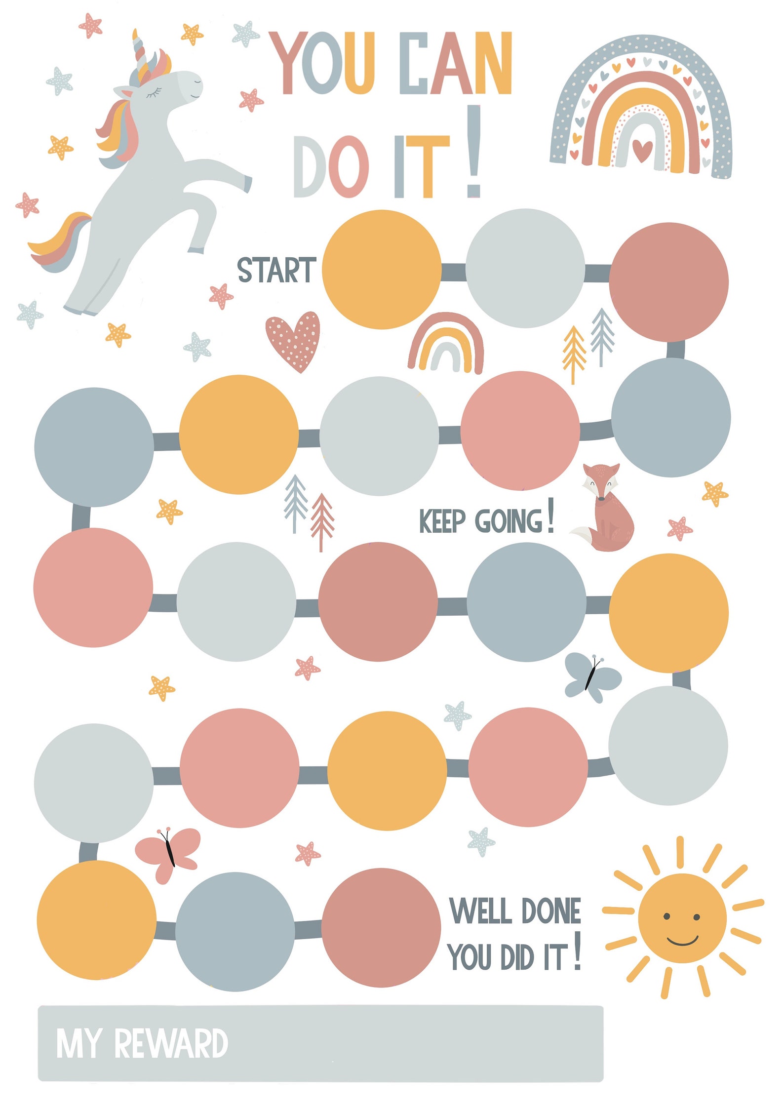 Reward Chart Bundle - Four Reward Charts for All the Family - Children ...