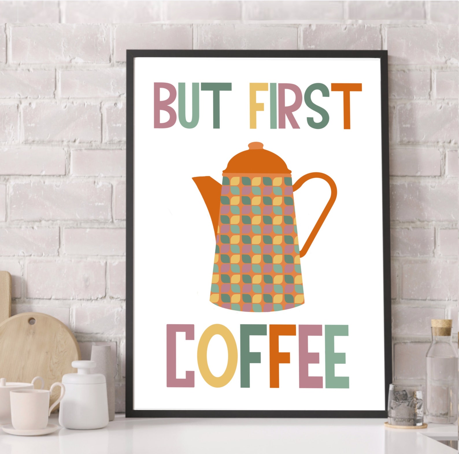 Kitchen Prints - Food Prints for Kitchen -coffee and Tea Prints - Boho ...