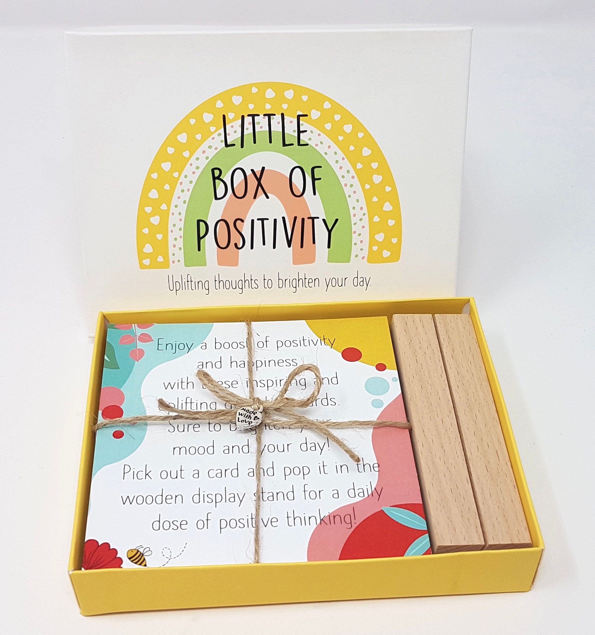 Affirmation Cards Positivity Cards With Wooden Stand Positive - Etsy UK