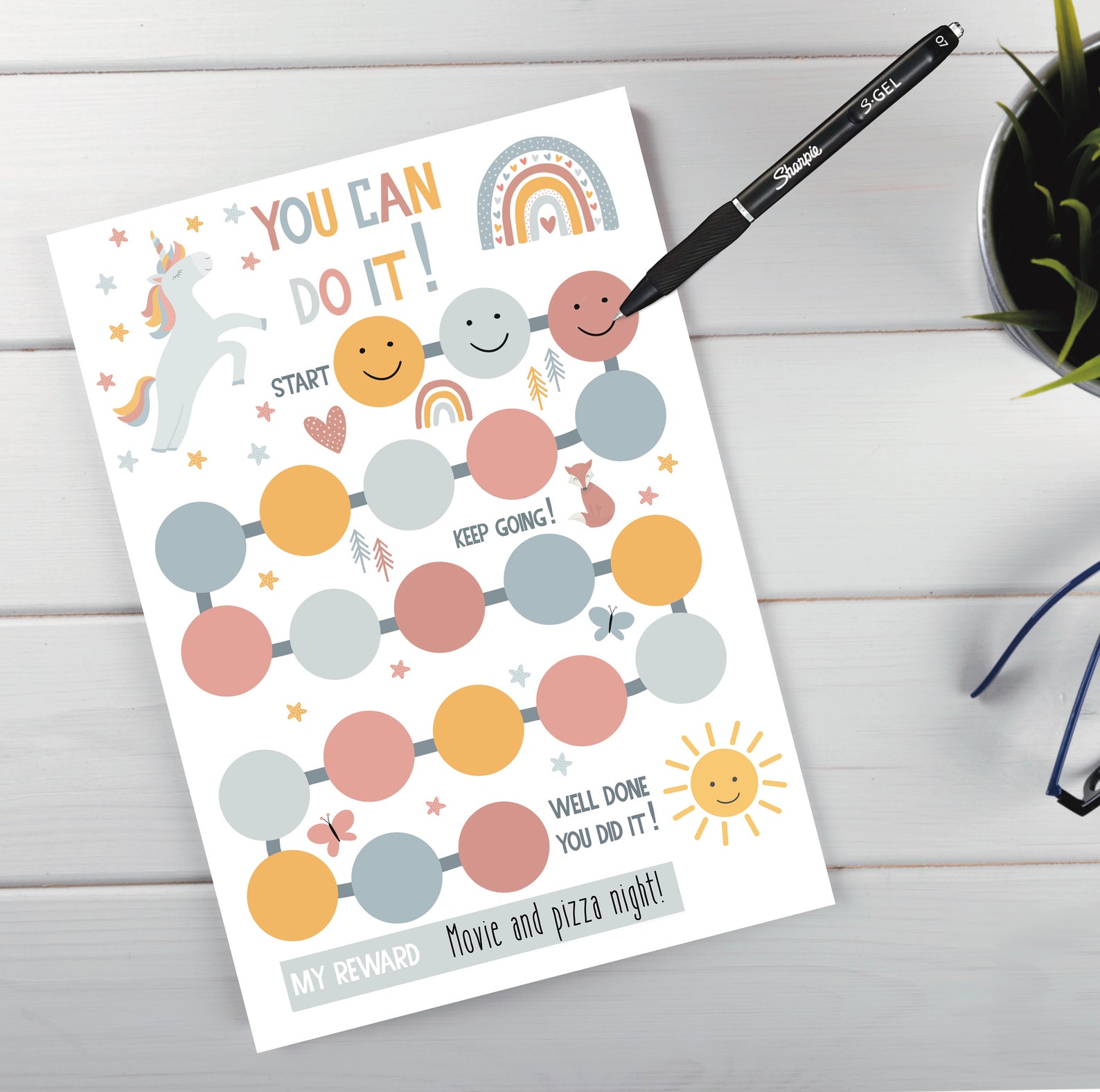 Printable Reward Charts for Kids Editable Reward Chart Print - Etsy