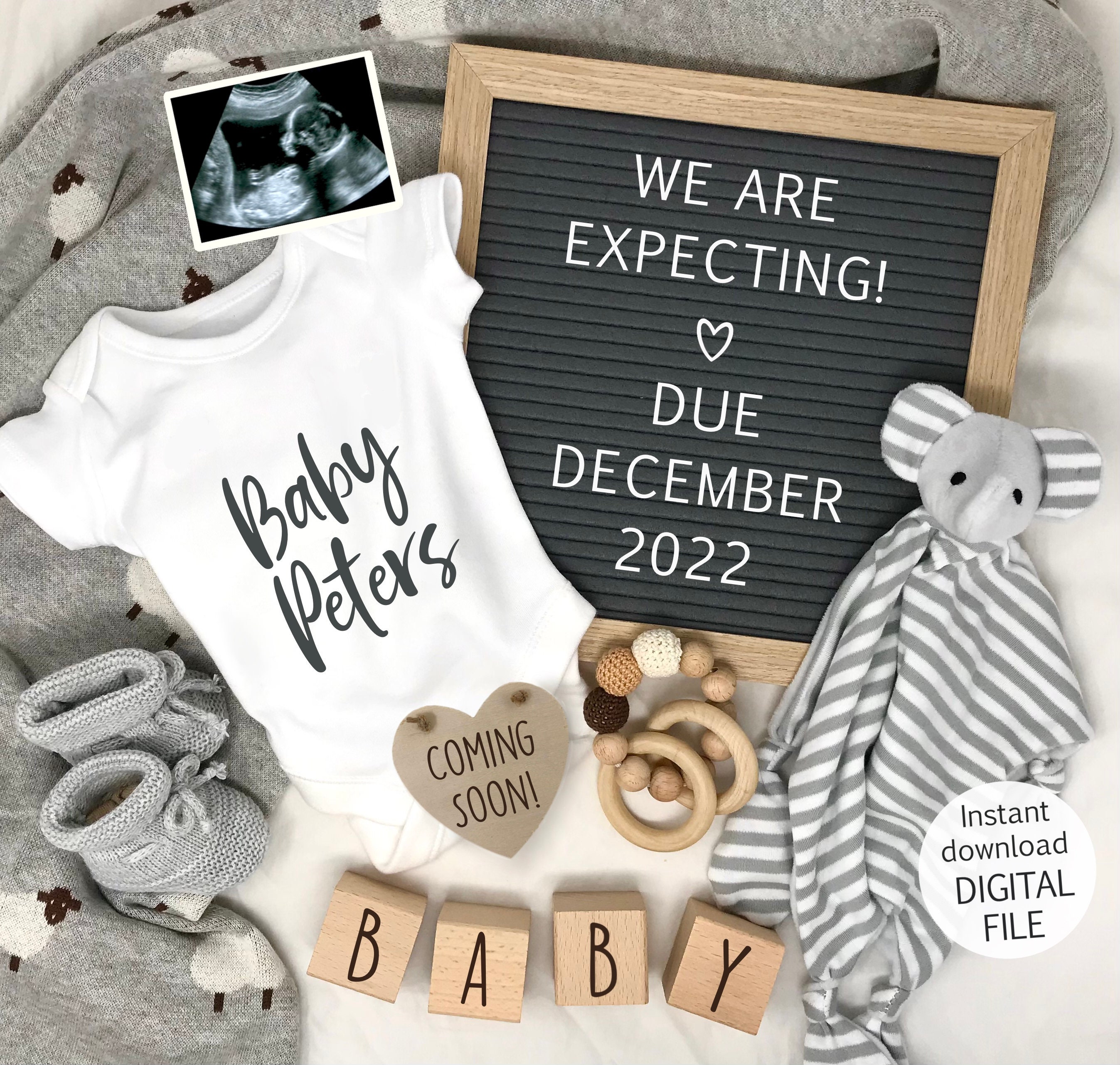 Coming Soon Baby Announcement 2022