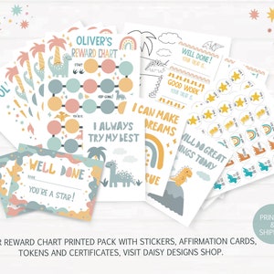 Printable Reward Charts for Kids Editable Reward Chart Print at Home ...