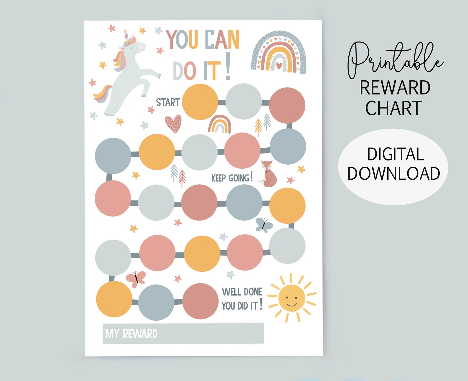 Printable Reward Charts for Kids Editable Reward Chart Print - Etsy UK