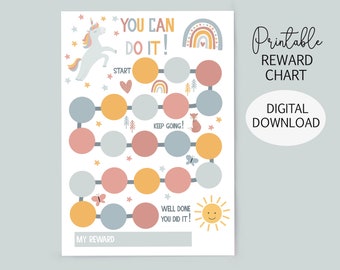 Printable Reward Charts for Kids Editable Reward Chart Print at Home ...