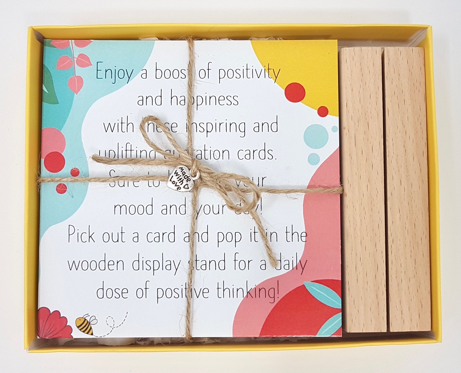 Affirmation Cards Positivity Cards With Wooden Stand Positive - Etsy UK