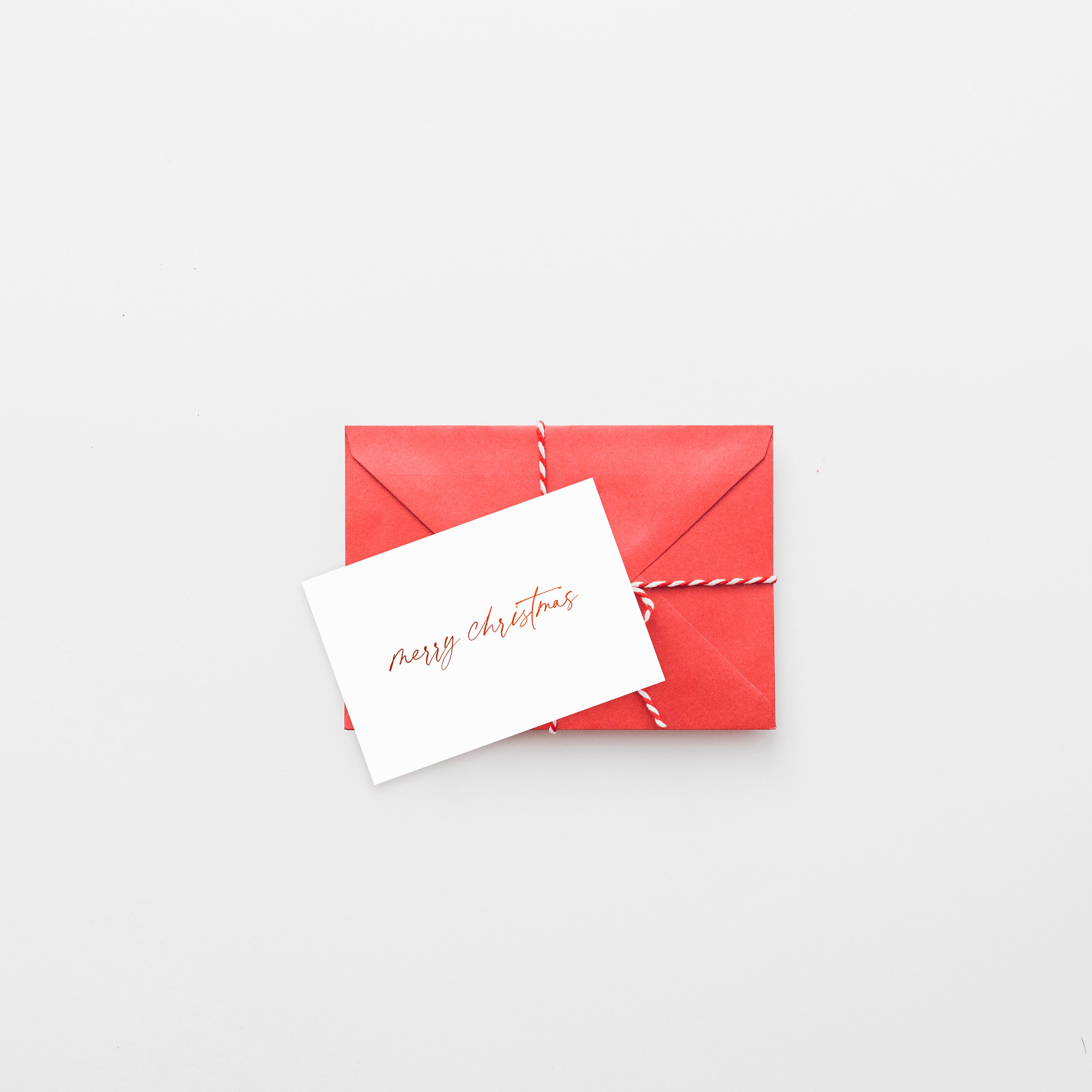 Mini Merry Christmas Card Pack - X10 Cards // Gold Red Black Foiled ...